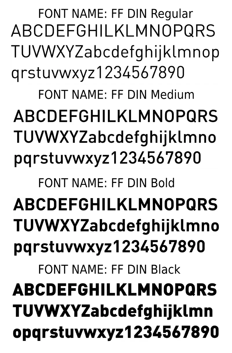 DIN Font | Free Fonts Vault